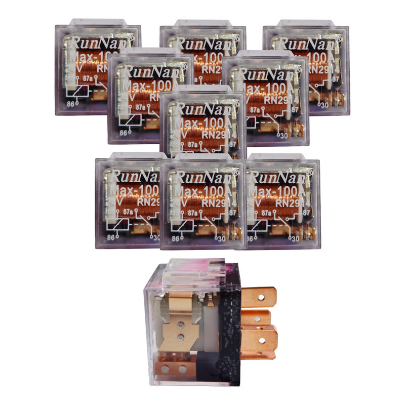 X10 Relay Transparente 24v 100a 5 Patas Relé Auto 5 Pines – RyC Chile